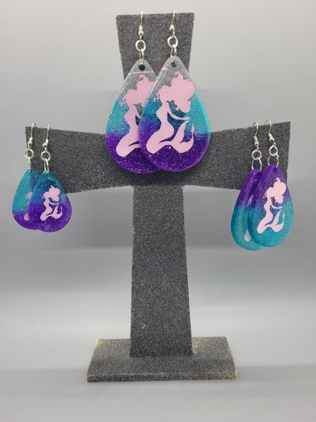 Mermaid Teardrop Earrings - Etsy