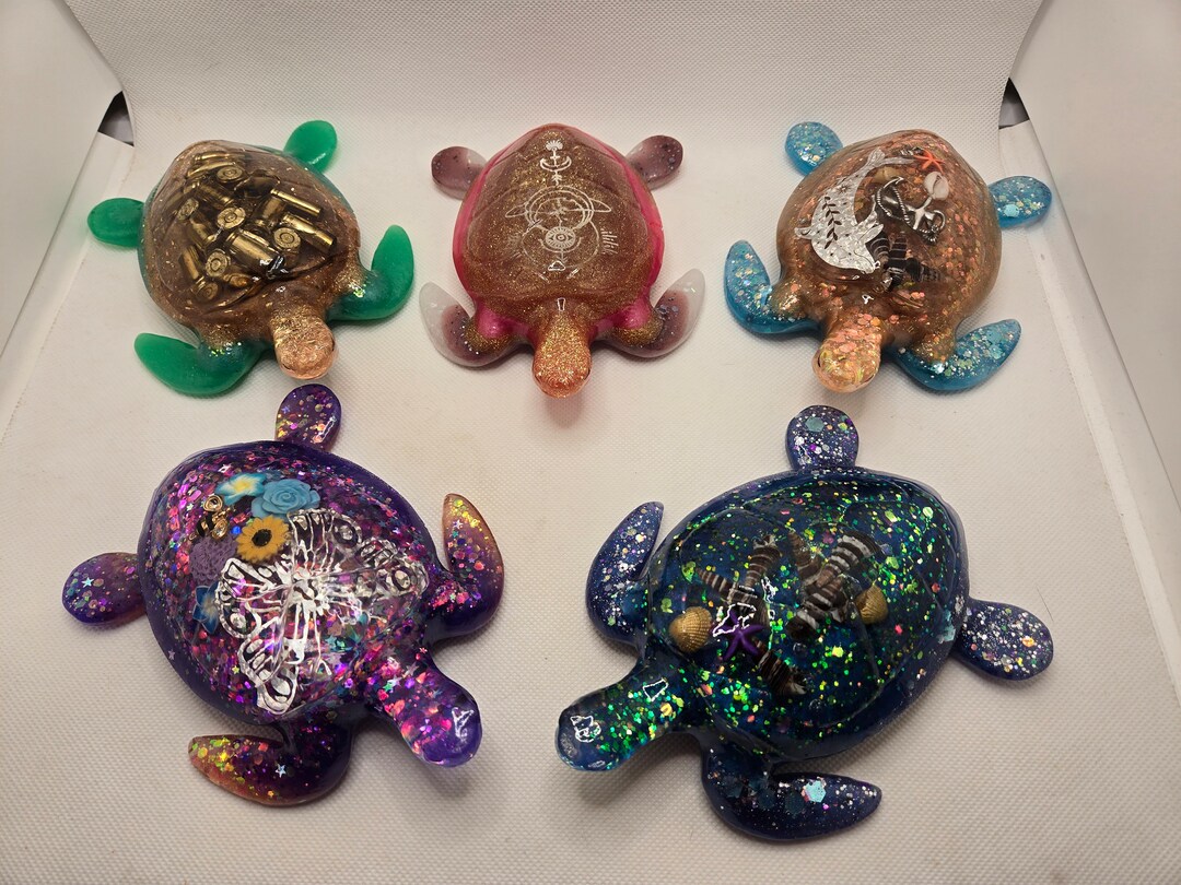Turtle, Tortoise, Resin Art - Etsy