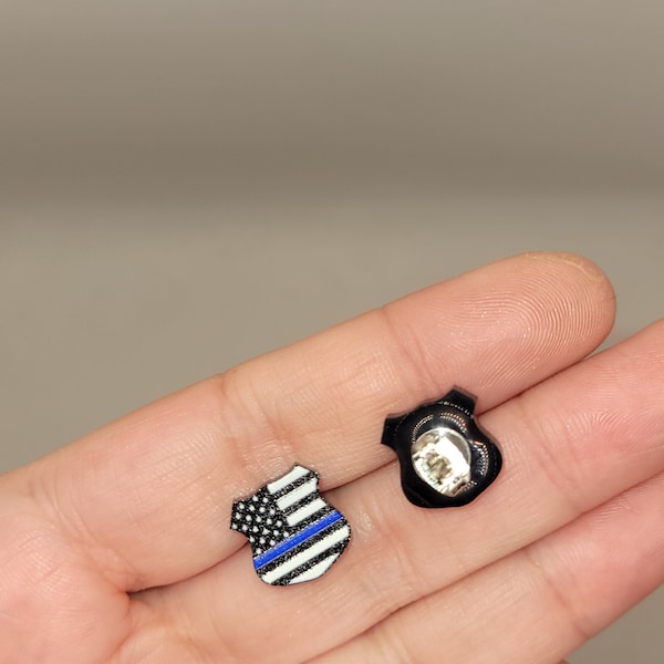 Police Earrings - Etsy