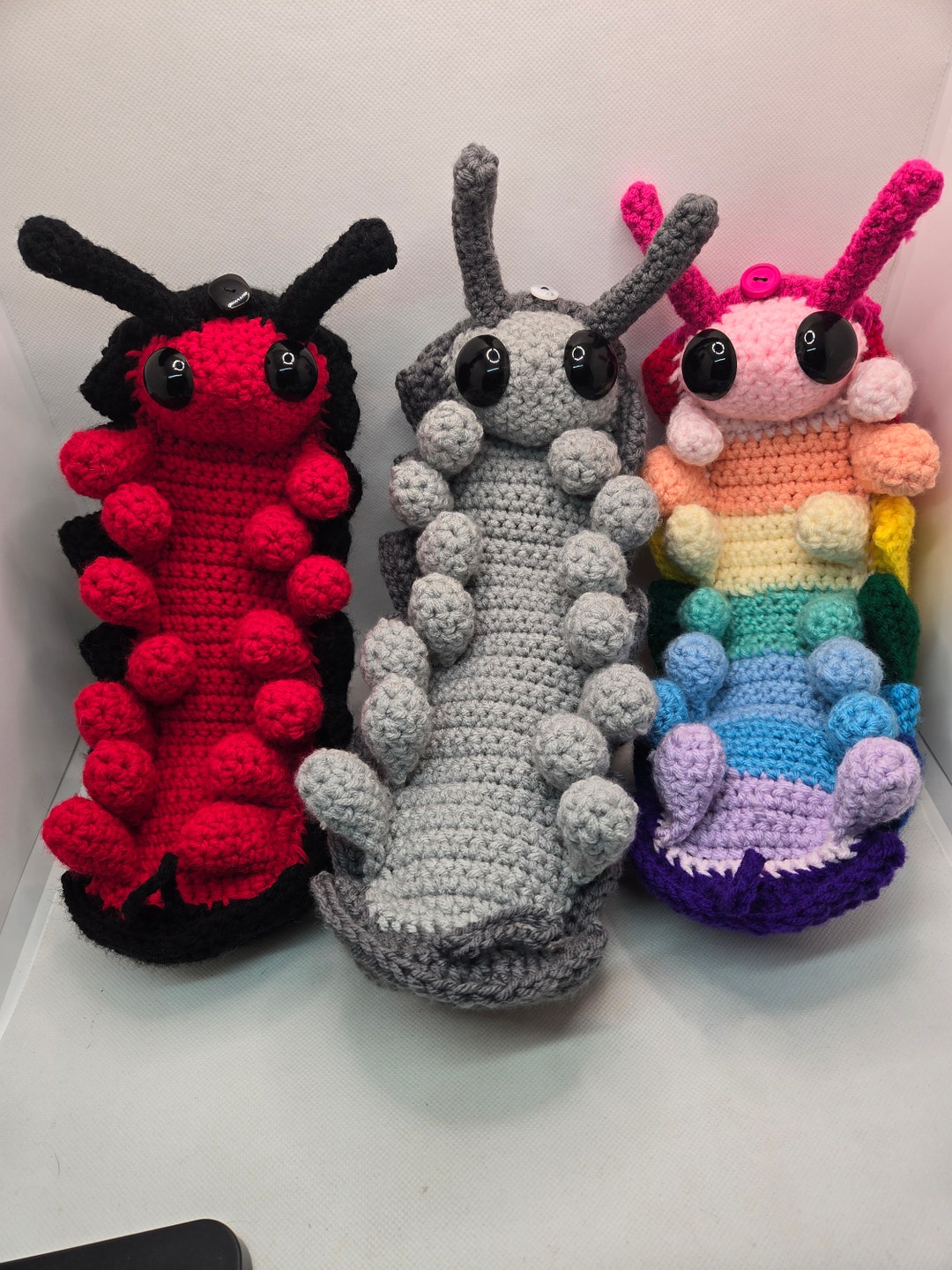 Isopod Roly Poly Pill Bug Amigurumi Crochet Plush - Etsy