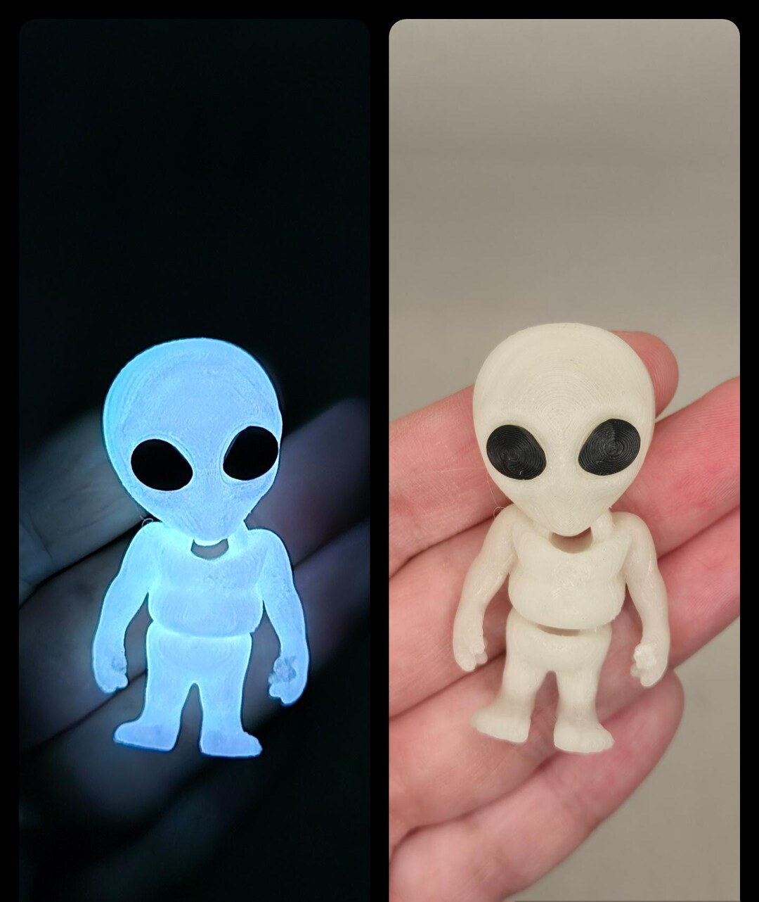 3d Printed Alien Fidgets, Pocket Pals, UFO, Extra Terrestrial - Etsy