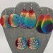 Crescent Moon Rainbow LGBTQ Clay Earrings - Etsy
