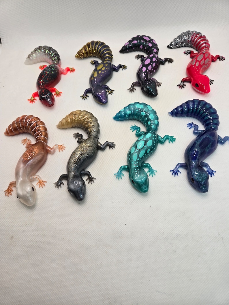 Gecko Lizard Decoration Resin Arr - Etsy