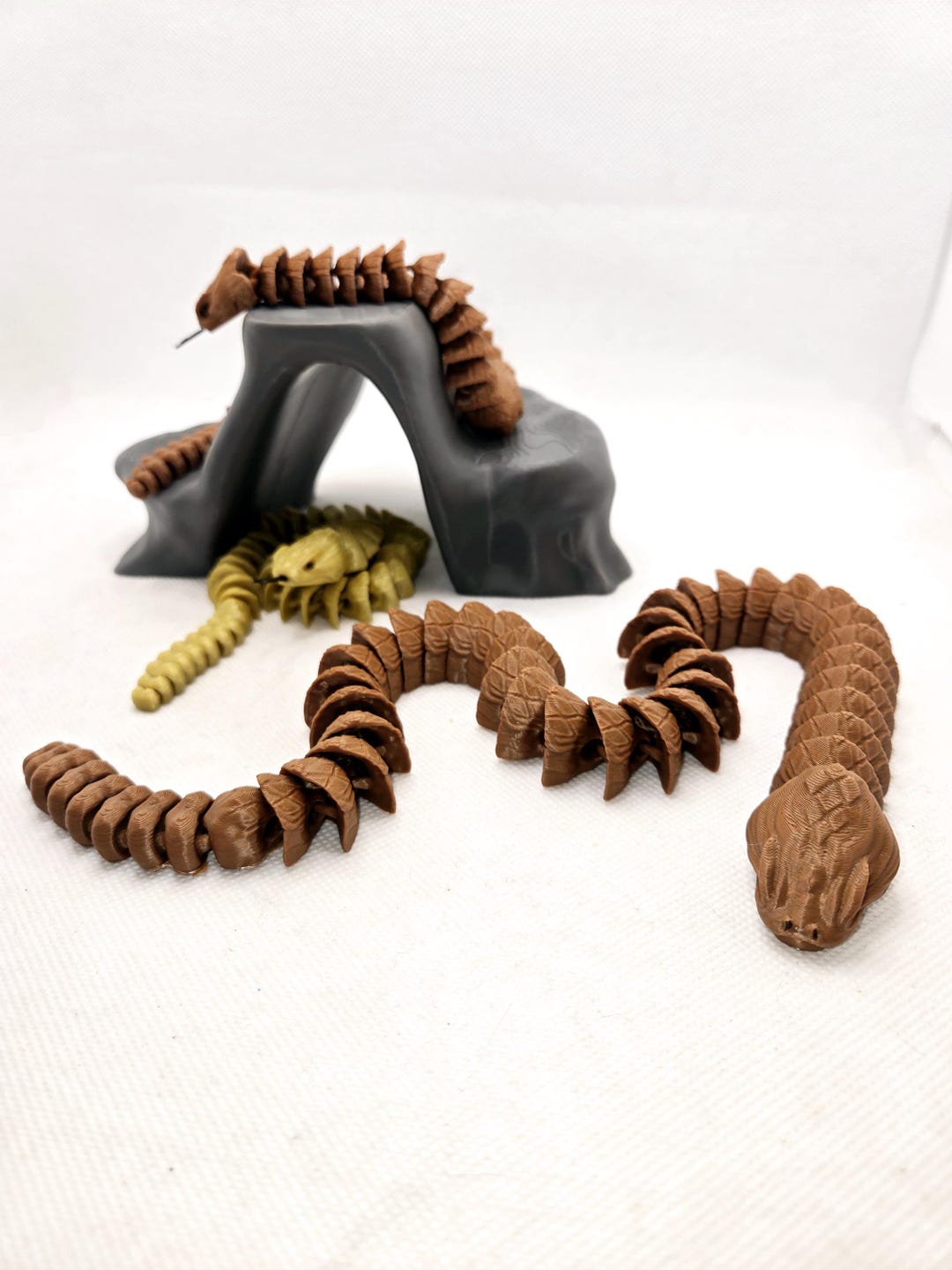 3d Printed Rattlesnake, Snake Fidgets - Etsy