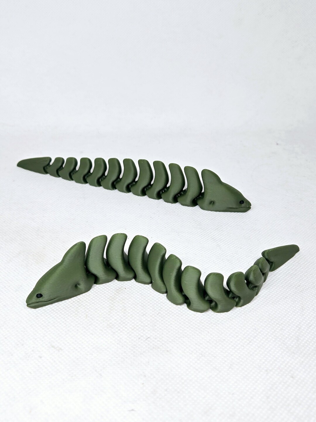 3d Printed Eel, Moray Eel, Articulated Fidgets, Ocean Animals - Etsy