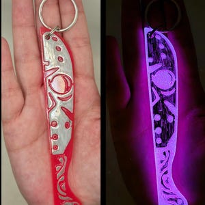 Jason Voorhees Machete Knife Horror Glow in the Dark Keychains - Etsy