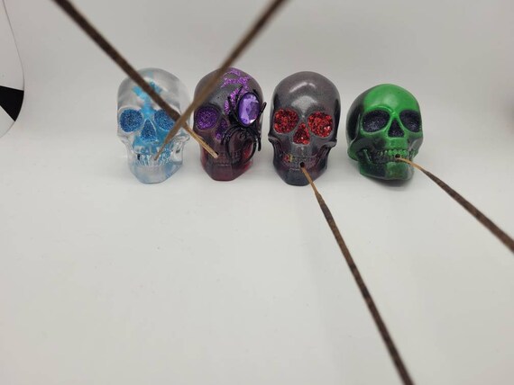 Large Resin Skull Incense Holders - Etsy