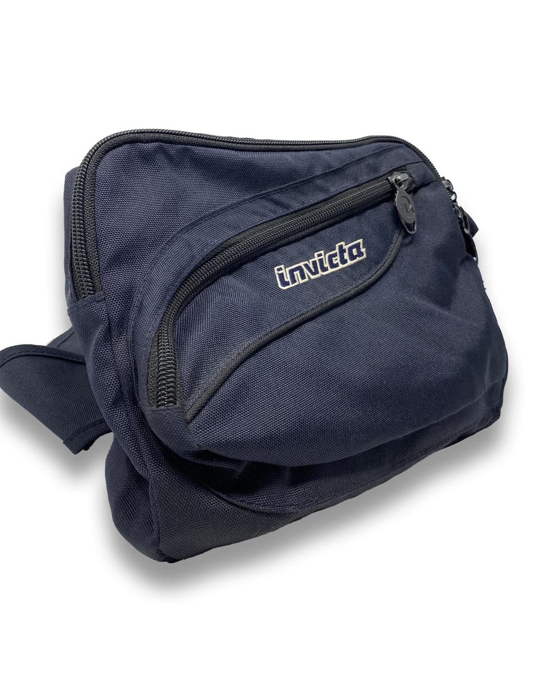 Invicta Blue Bum Bag With White Central Logo Three Pockets - Etsy