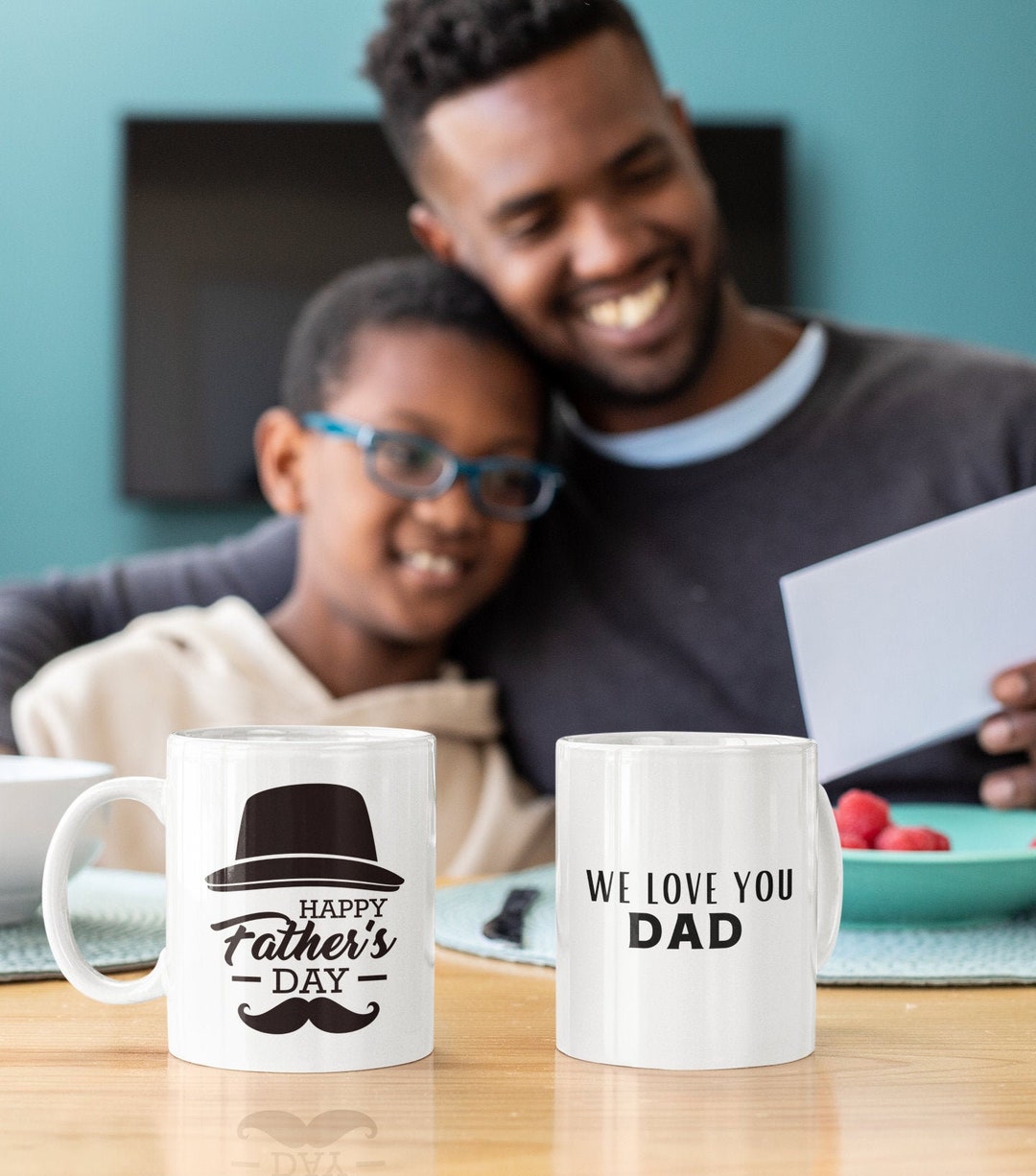 Father's Day Mug, Happy Fathers Day Gift From Daughter, Gift From Son ...