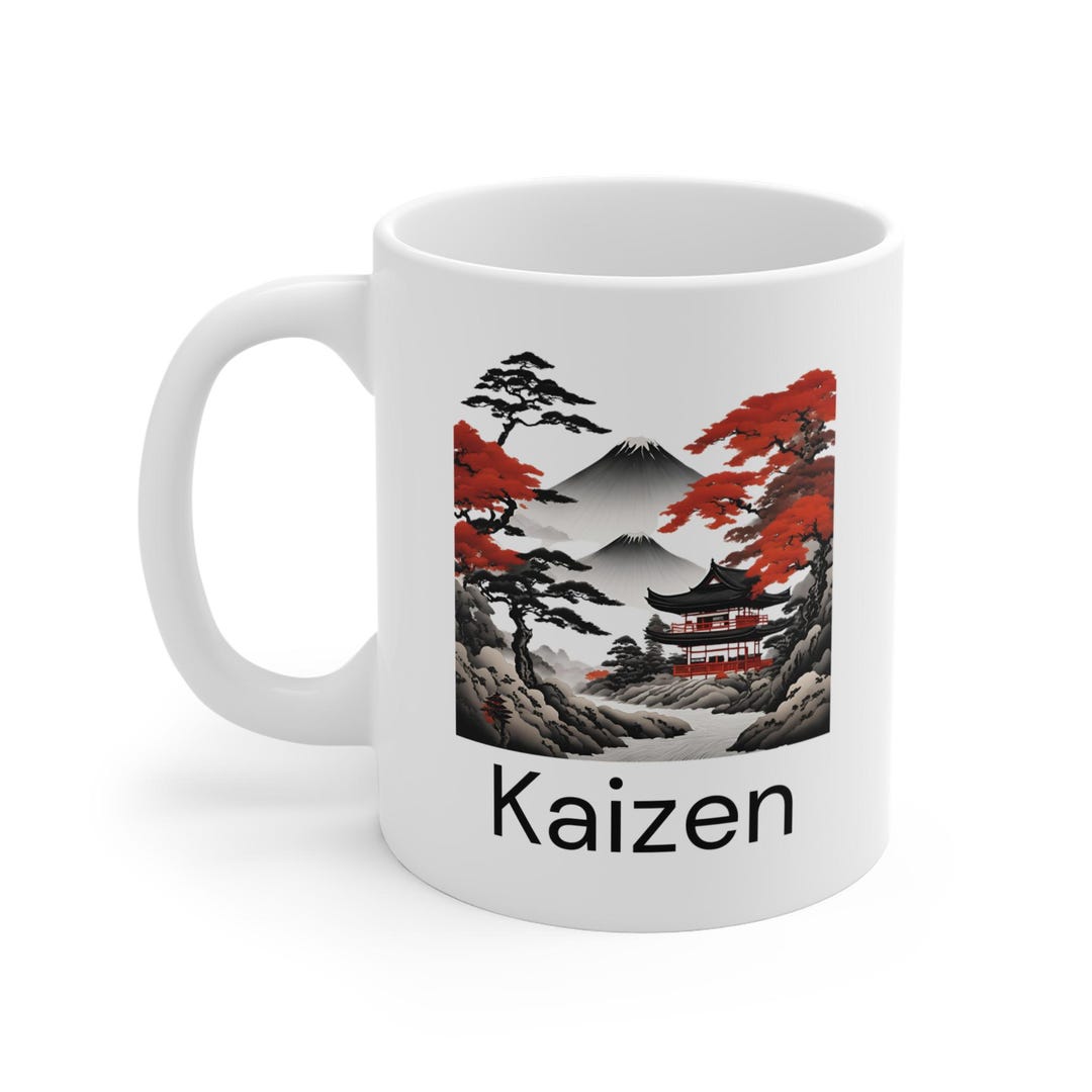 Kaizen Mug, Japanese Saying Mug, Japanese Quote Mug, Meditation and ...