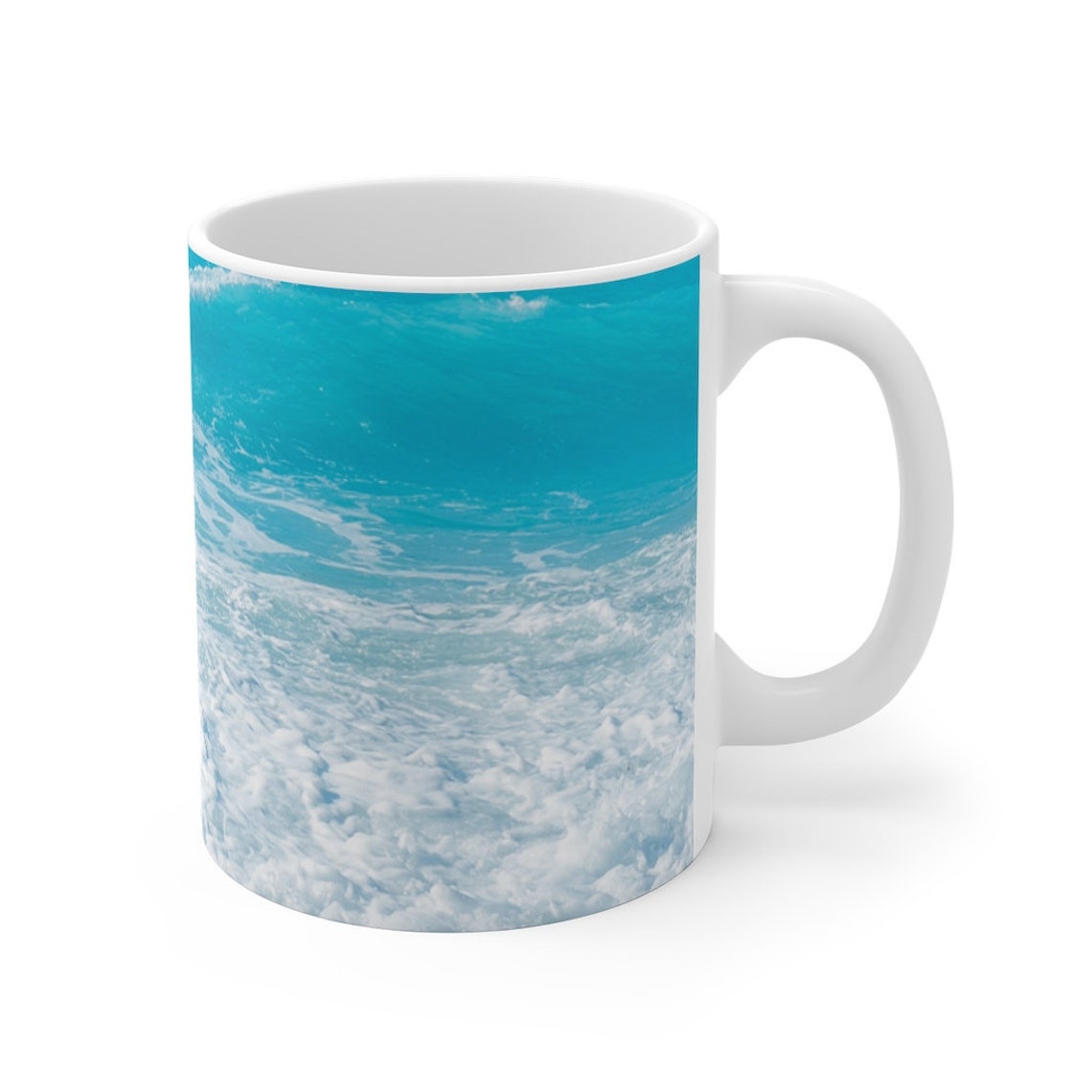 Beach House Gift Mug, Ocean Waves, Sea Life, Beach Mug, Coastal Beach ...