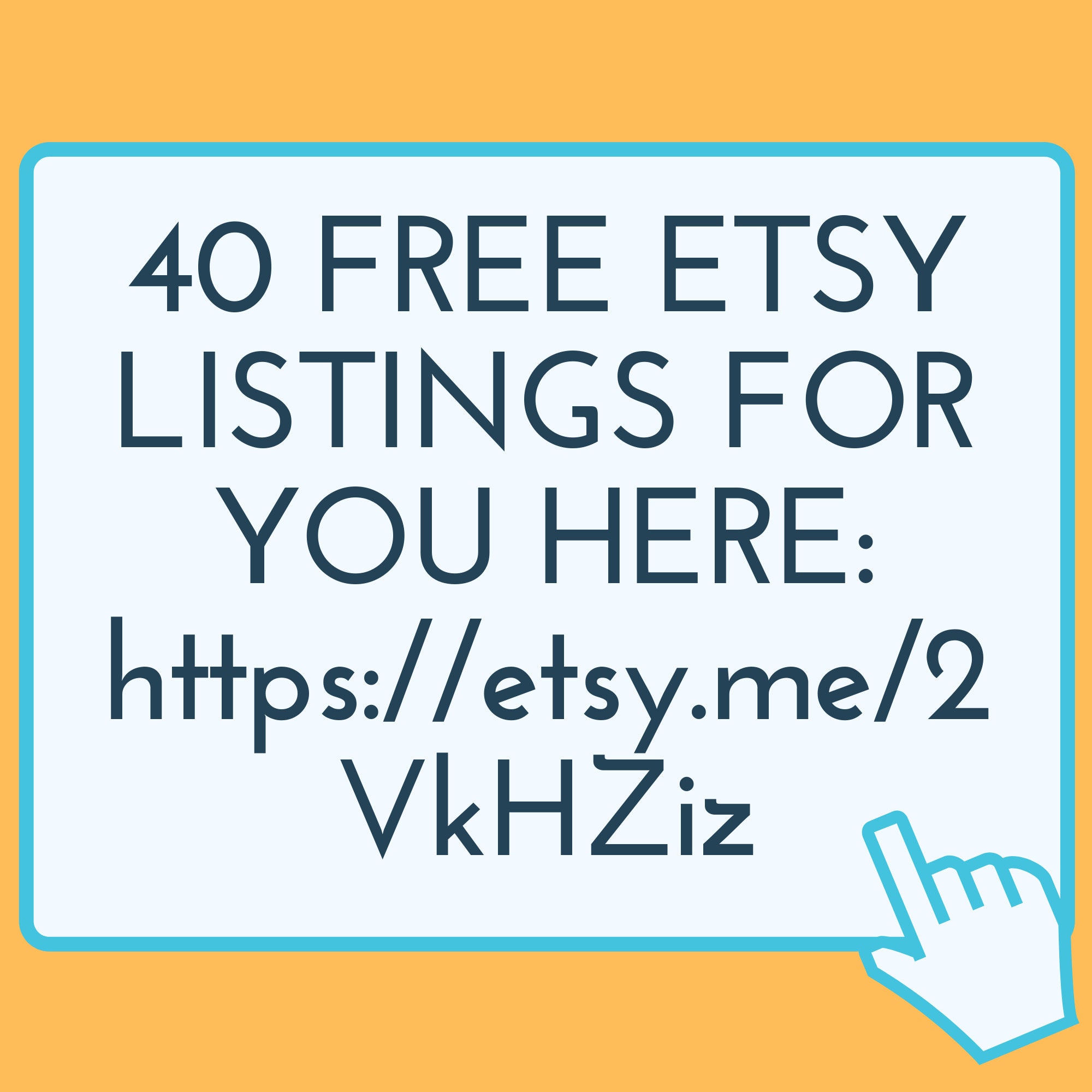 Free Listings Etsy Referral Link 40 Free Listings, Https://etsy.me ...