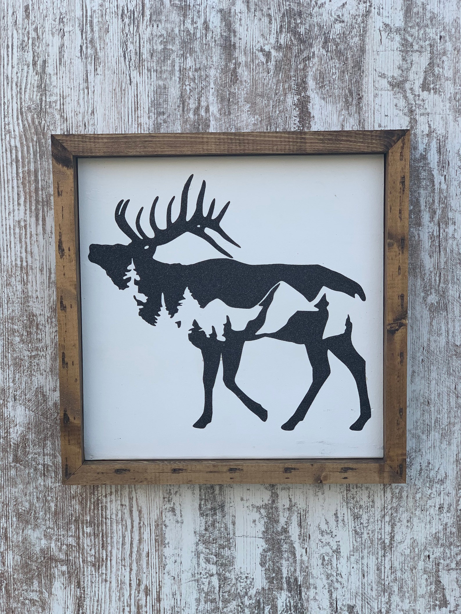Mountain Elk Sign, Wildlife Decor, Moose Sign, Bear Sign, Wyoming Sign ...