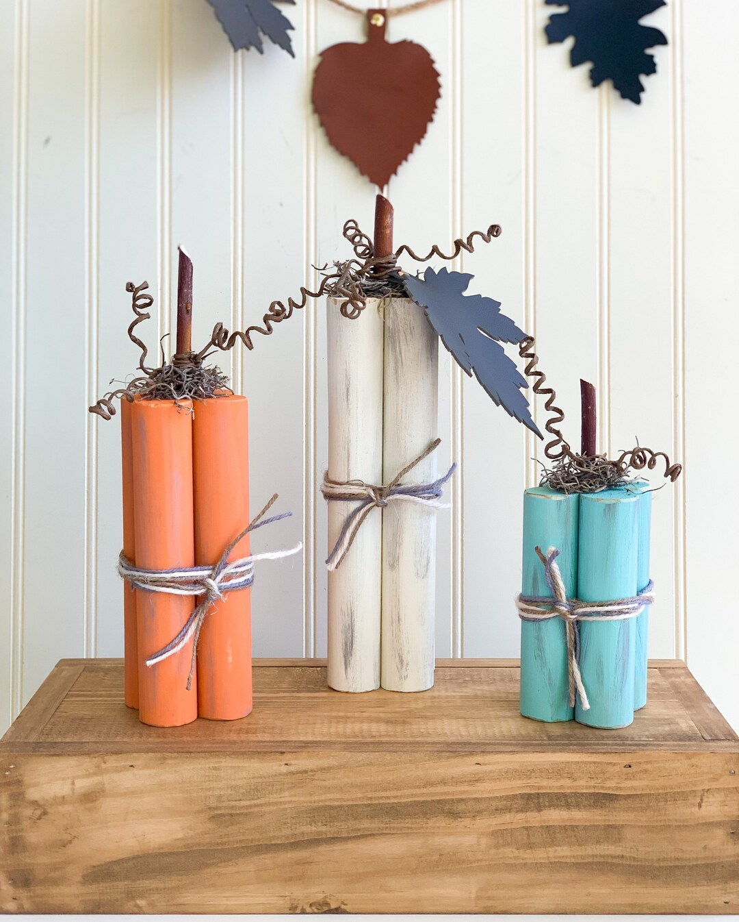 Fall Pumpkin Trio for Fall Home and Office Decor, Housewarming Gifts ...
