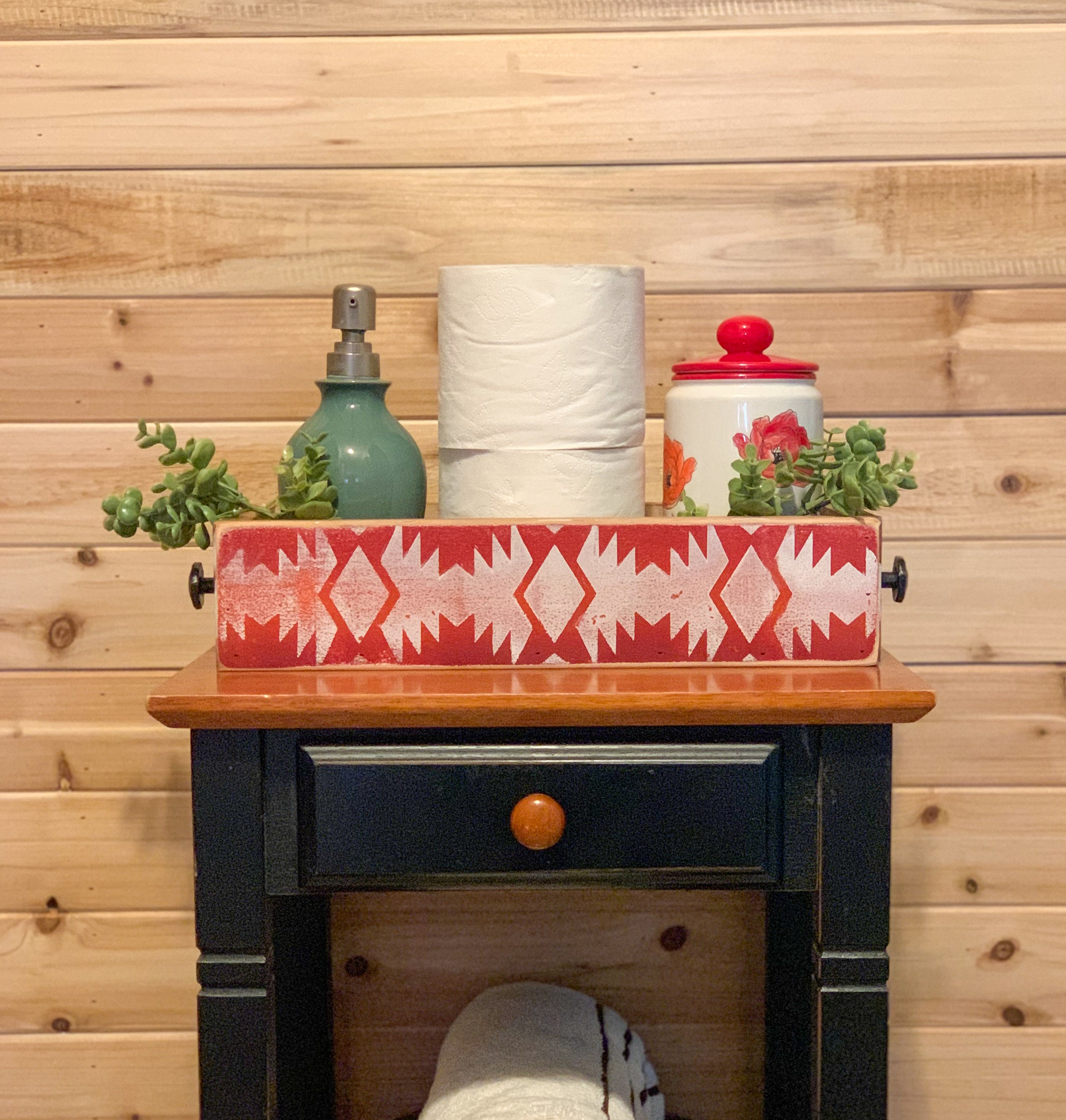 Handmade Wood Centerpiece Box, Western/southwest Rustic Decor ...