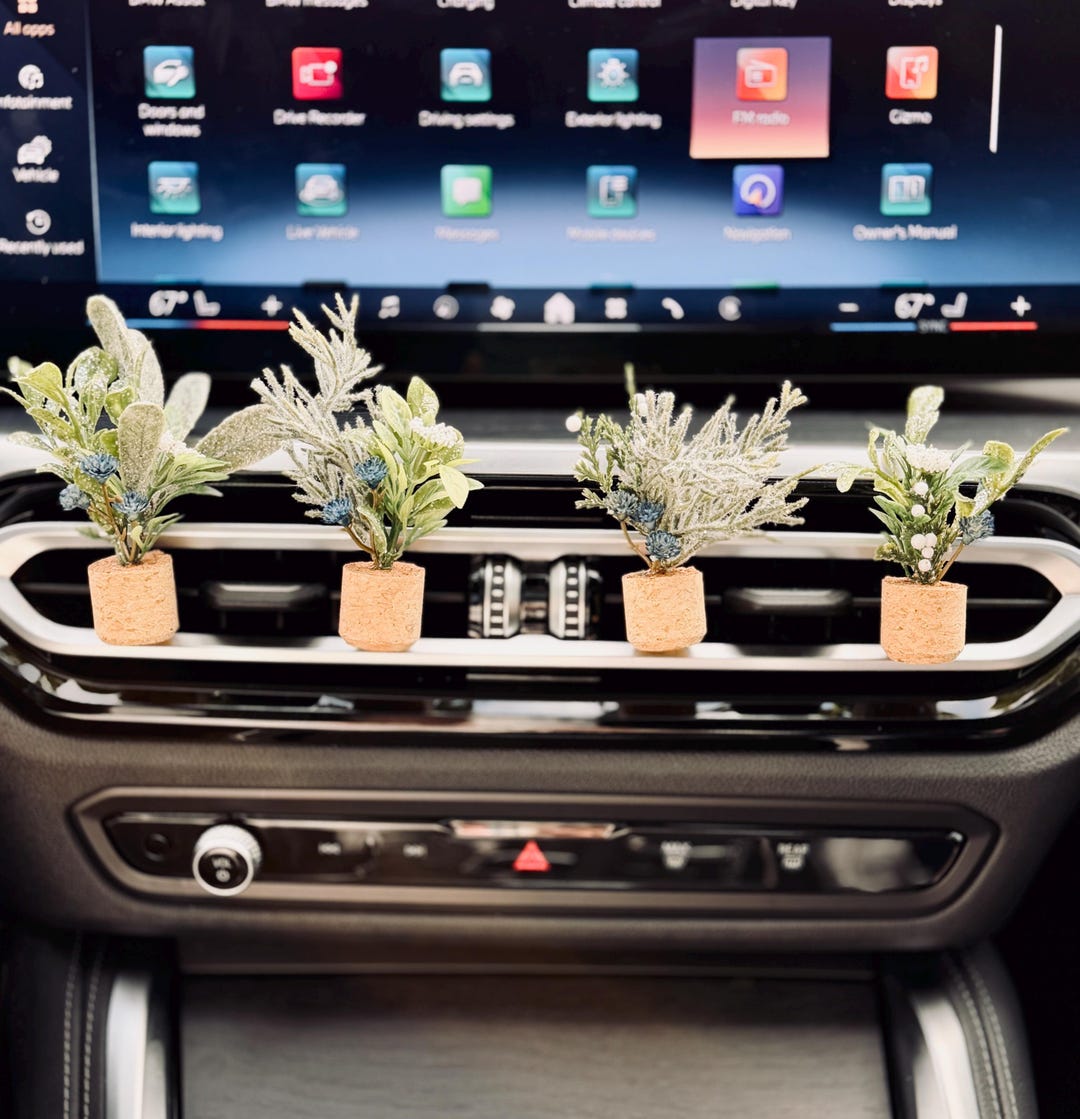 Mini Winter Car Air Freshener, Bonfire A/C Vent Clip, Cute Car ...