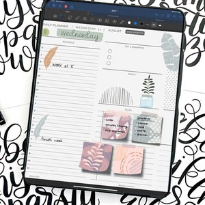 Boho Sticky Notes Digital Stickers Back to School Planner - Etsy