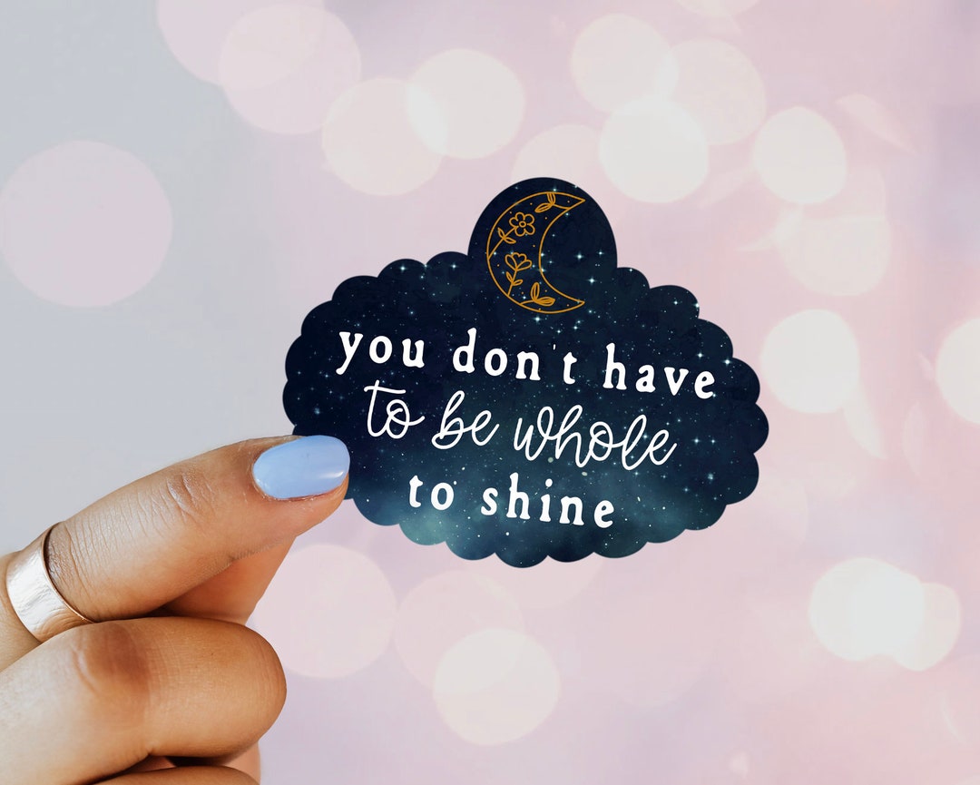 Large Die Cut Moon Sticker | Vinyl Sticker | Aesthetic Adulting ...