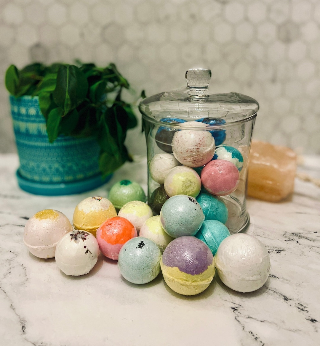 Set of 6 Birthday Bath Bomb Gift Set | Large Bath Bomb Set | Luxurious ...