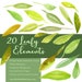 20 Green Digital Watercolor Leaves Bundle for Paper Crafts and Graphic ...