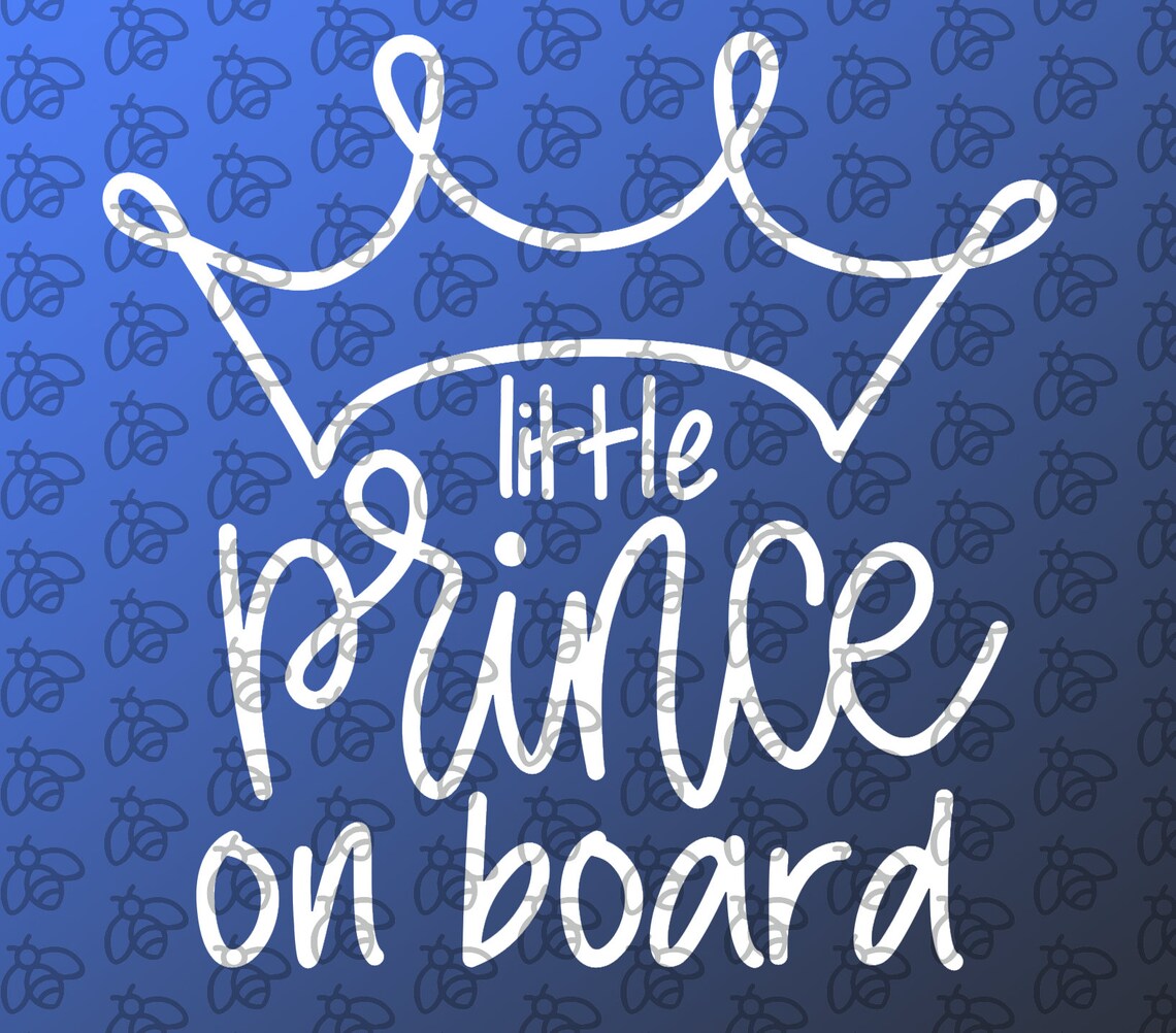 Princess or Prince on Board Decal, Baby on Board Sticker, Baby on Board ...