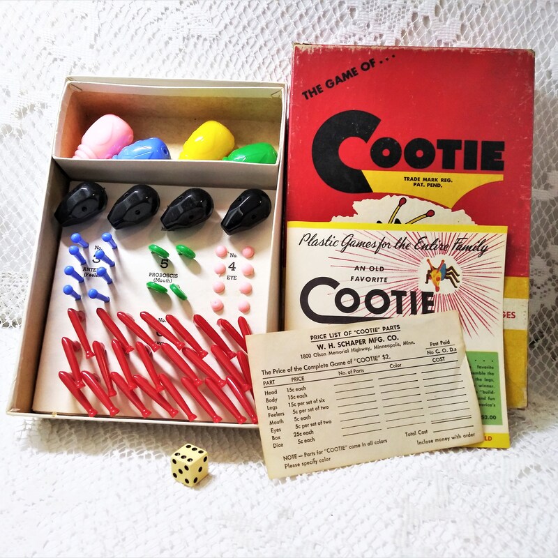 Vintage Cootie Game - Etsy