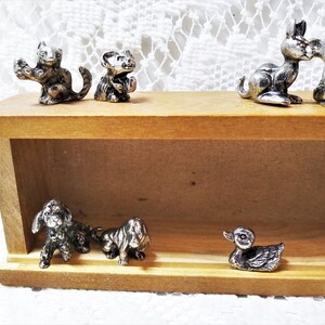 Vintage Metal Miniature Animal Figurines Tiny detailed Sold Separately ...