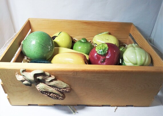 Vintage Ceramic Fruits and Vegetables Sold in Pairs Lovely - Etsy