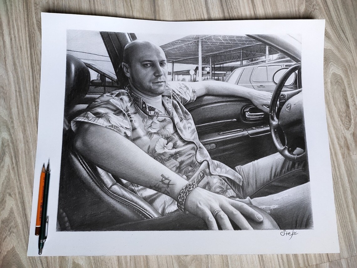 Custom Portrait From Photo Personalized Gift Family - Etsy