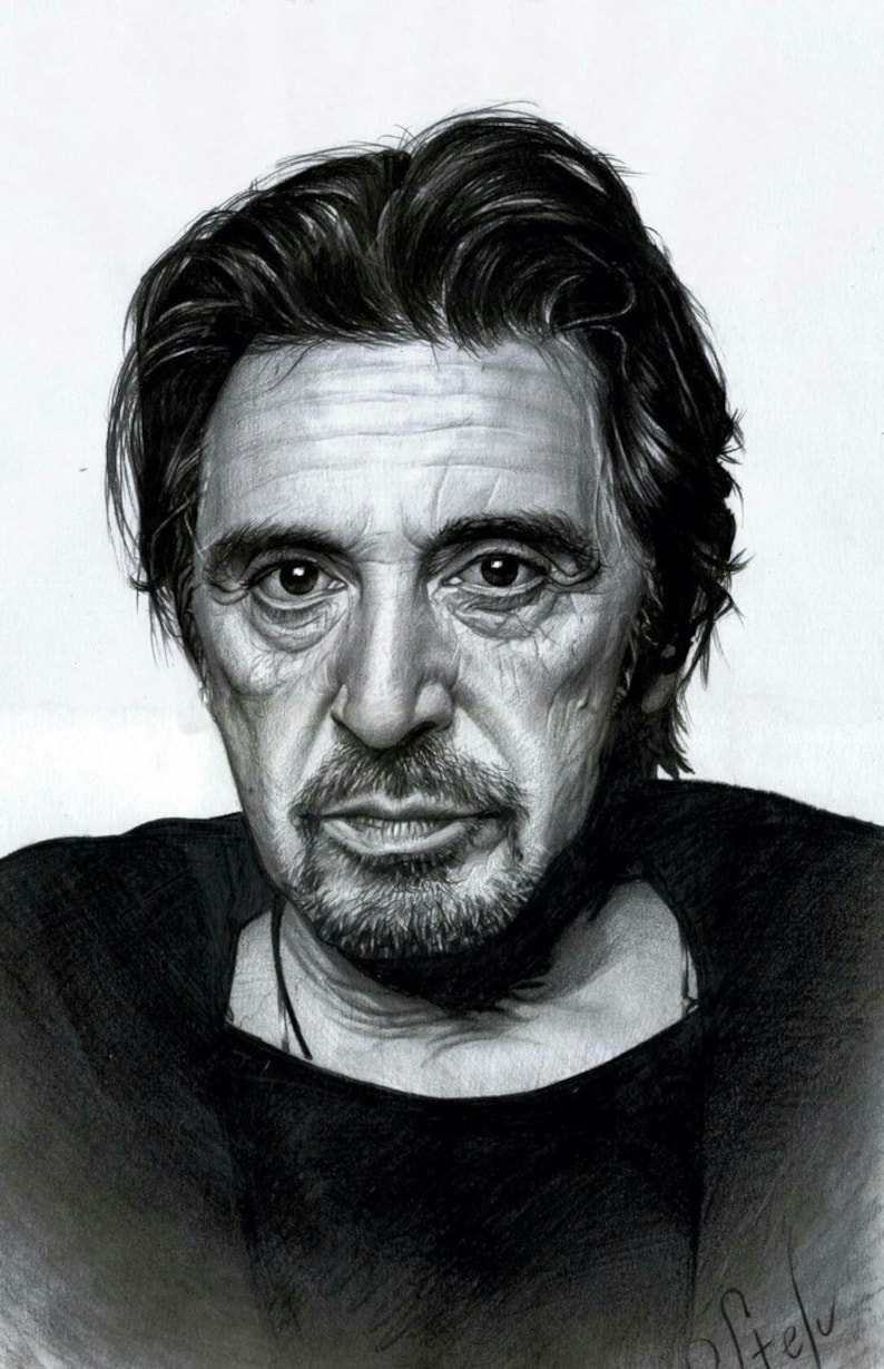 Custom Portrait Realistic Drawing Graphite Friends Rachel - Etsy