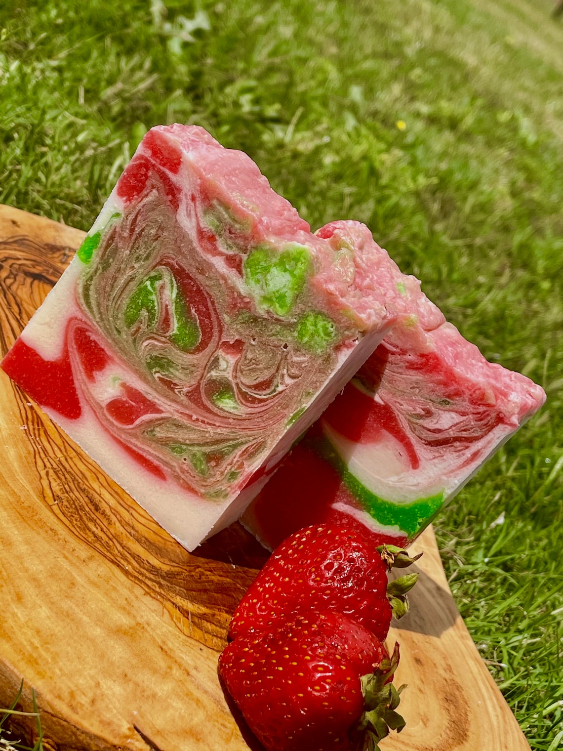 Sweet Strawberries Soap Bar Strawberry Soap Summer Soap | Etsy