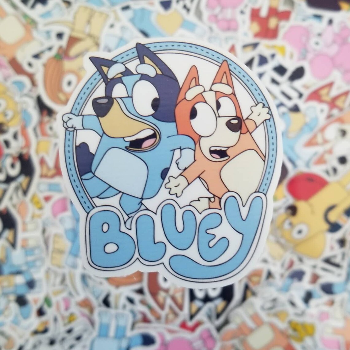 Bluey Stickers Bluey Bluey Vinyl Stickers Bluey Character | Etsy