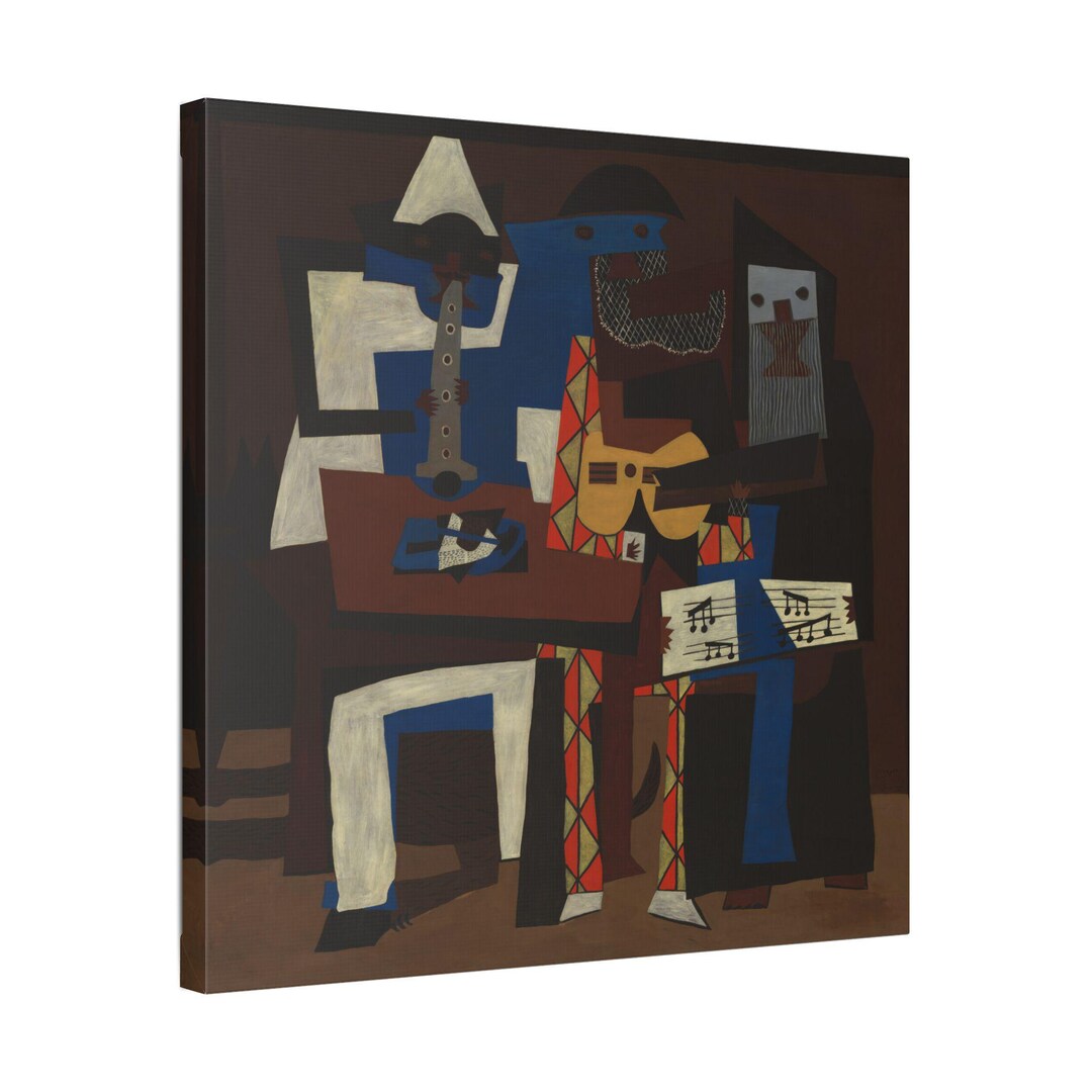 Three Musicians by Pablo Picasso, Classic Stretched Canvas, Gift for ...
