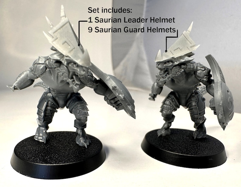 Warhammer Age of Sigmar Saurus Guard Helmets X10 - Etsy