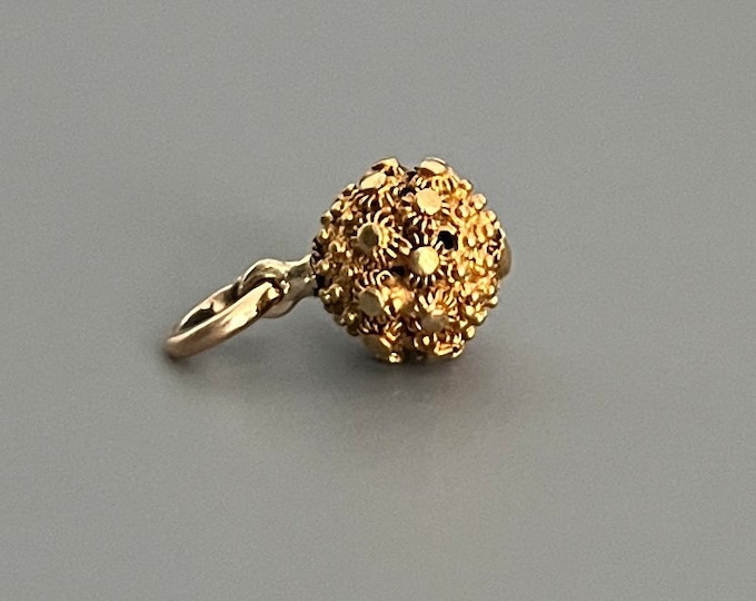 Victorian Cannetille Etruscan Style 15K Gold Sphere Charm Pendant - Etsy