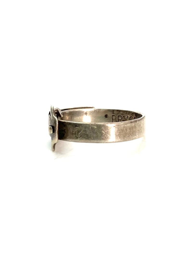 Victorian Silver Belt Buckle Ring Size 6.5US - Etsy