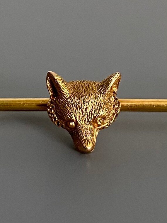 Fantastic Mr. Fox Victorian Collar Pin 9ct in Origina… - Gem