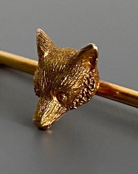 Fantastic Mr. Fox Victorian Collar Pin 9ct in Origina… - Gem