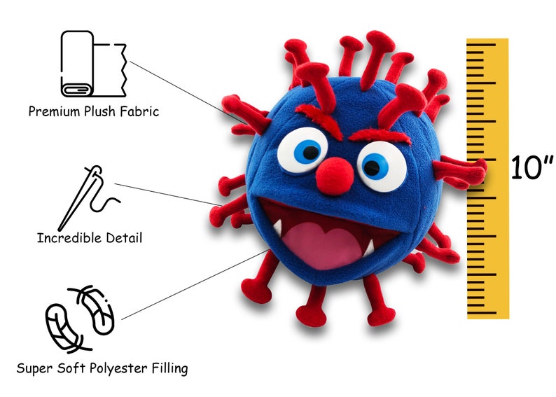 Professional Muppet Style COVID Virus Hand Puppet - Etsy