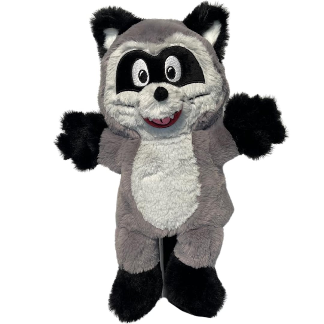 Ricky Raccoon Hand Puppet 12" - Etsy