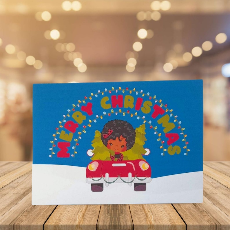 Black Children Christmas Cards, African American Christmas Cards (set ...