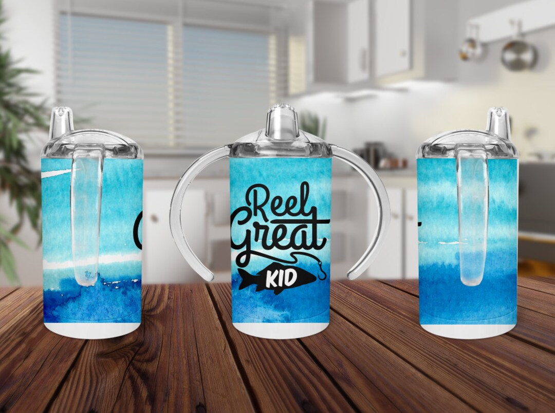 Real Great Kid Straight Sippy 12oz, Instant Download, Fishing Tumbler ...