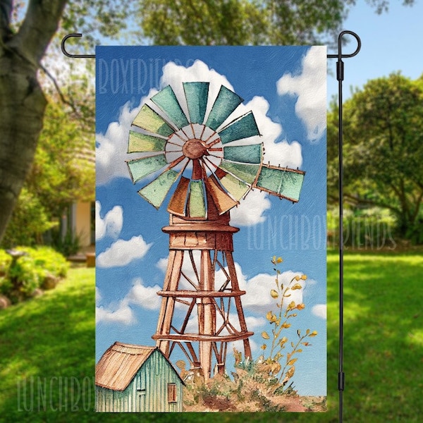 Windmill Flag - Etsy