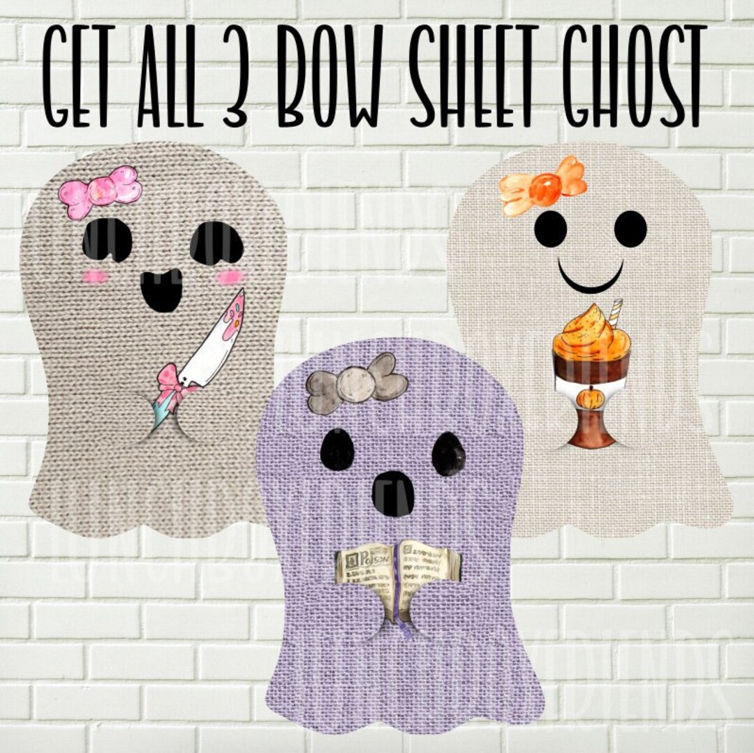 Ghost Sheet Set Bundle , Instant Download, Bundle Clipart, Halloween ...