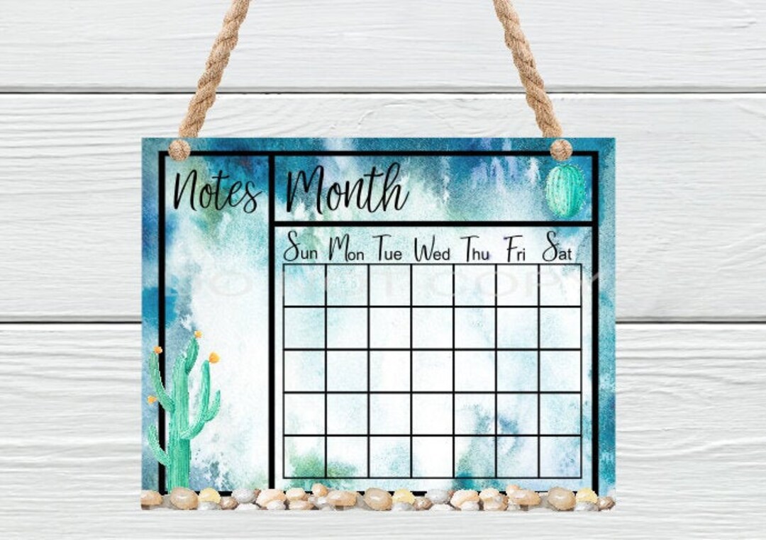 Cactus Calendar Png, Instant Download, Sublimation Graphics, Clipart ...