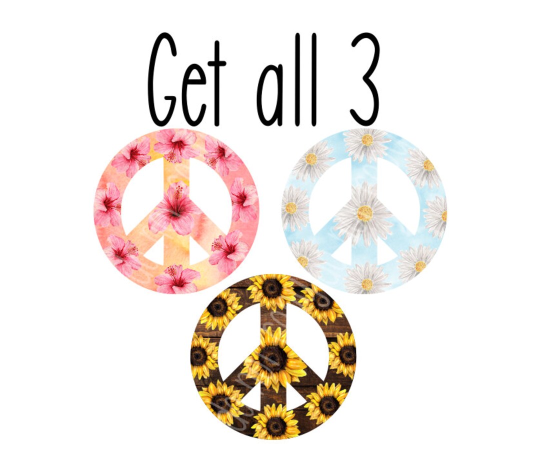 Peace Sign Bundle , Instant Download , Peace Clipart, Peace Png, Bundle ...