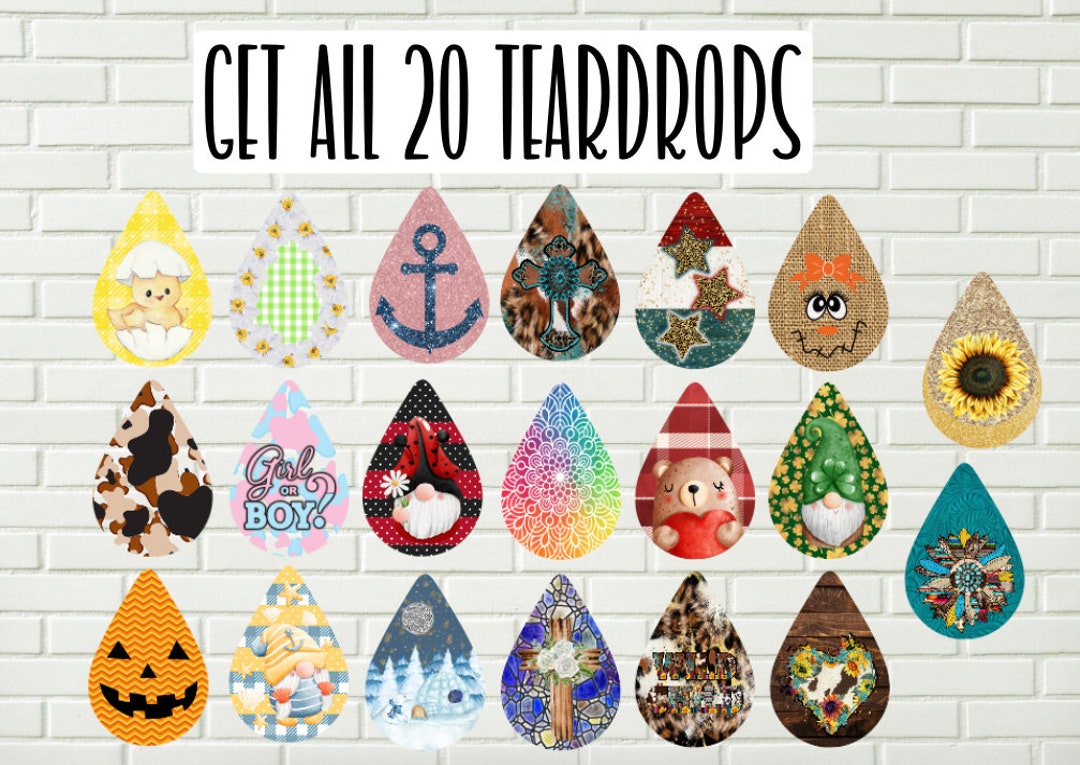 Huge 20 Teardrop Bundle , Instant Download, Bundle Png, Bundle Clipart ...