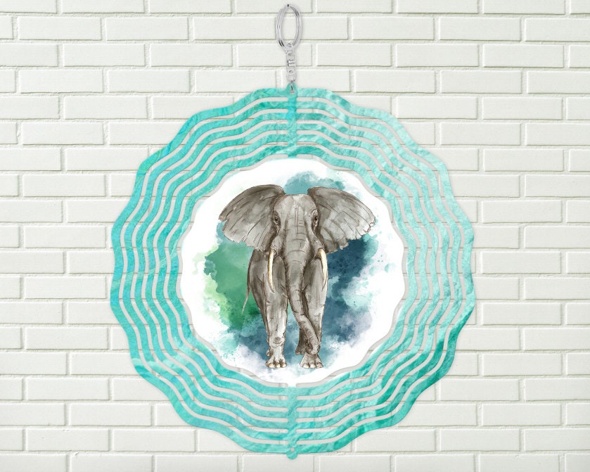 Elephant Wind Spinner Digitalinstant Download Elephant - Etsy