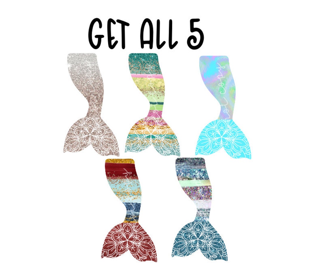 Mermaid Tail Digital , Instant Download, Mermaid Clipart, Glitter Png ...