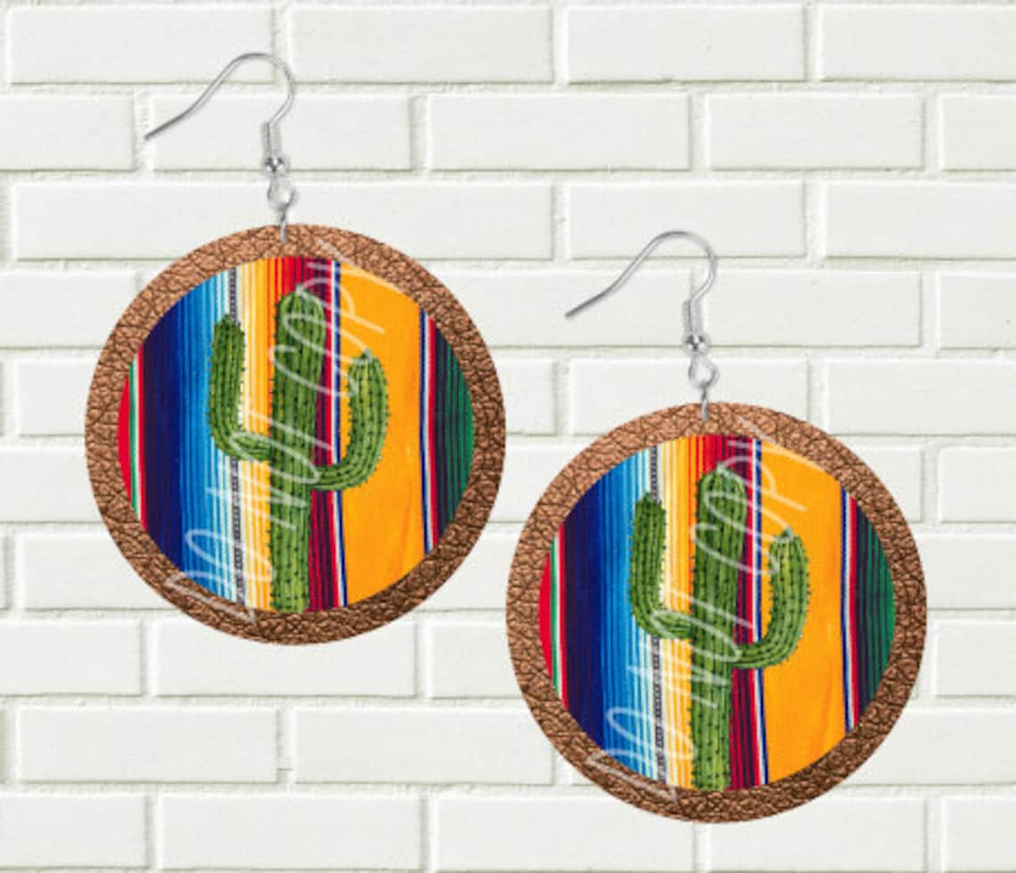 Western Circle Bundle Instant Download Earring Clipart | Etsy